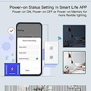 MOES Dual Dimmer Switch, Double Dimmer Switch for LED Lights, Full Range Dimming, WiFi Smart Light Switch Neutral Wire Required, Single Pole, 300W INC, 75W LED/CFL, Smart Life/Tuya APP Remote Control