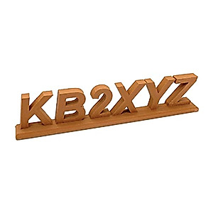Amateur Radio or GMRS Call Sign Desk Plaque