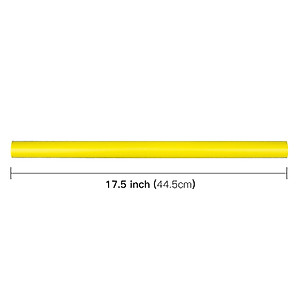 RUSPEPA Yellow Wrapping Paper Solid Color - Mini Roll - for Christmas, Wedding, Birthday, Shower, Congrats, and Holiday - 17.5 Inches X 32.8 Feet