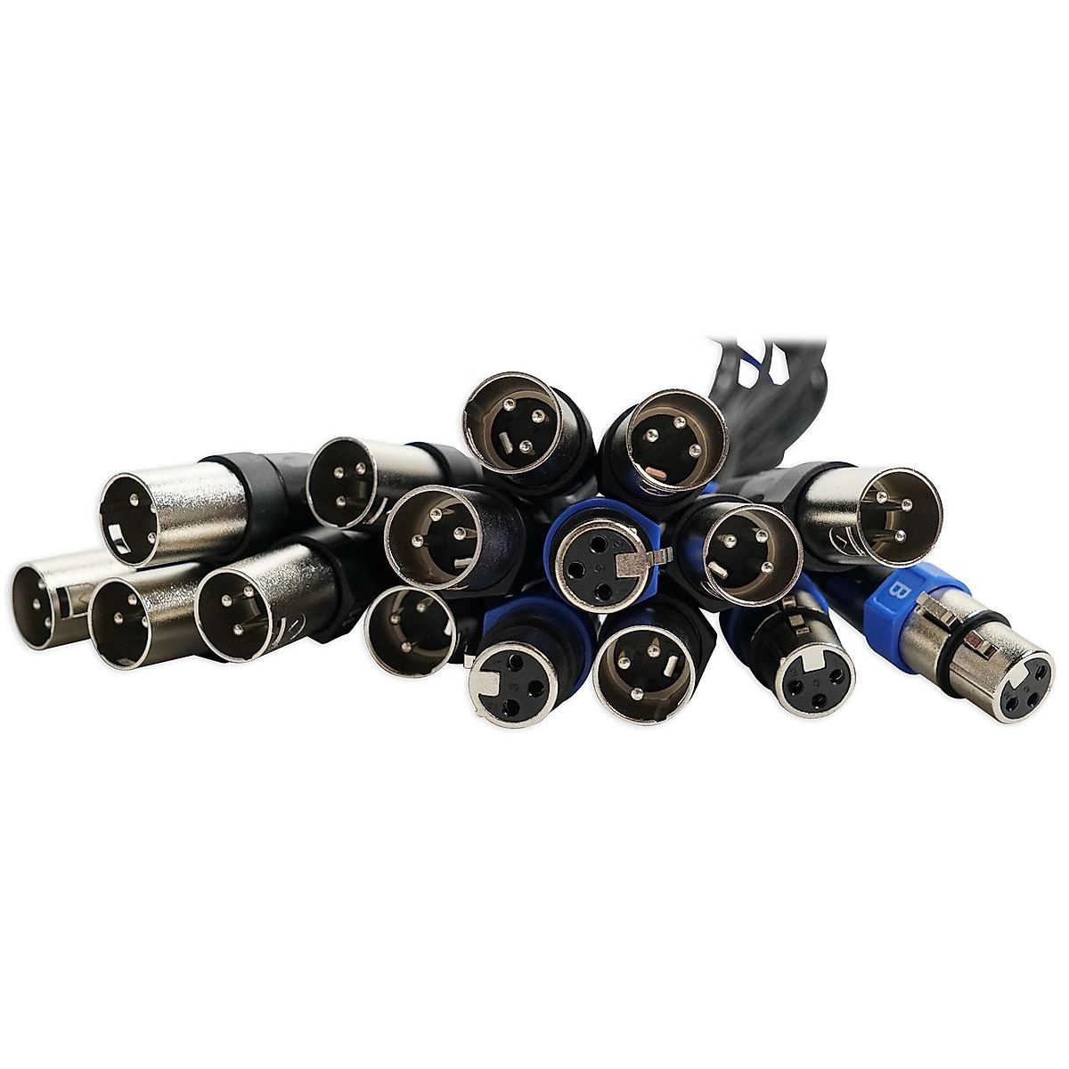 Rockville SX1650 16 Channel 50 Foot XLR Snake Cable, 100% OFC, Double Shielded