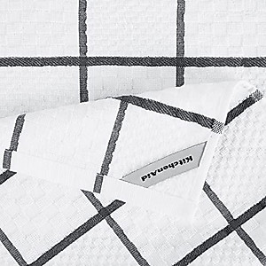 KitchenAid Onion Quilt KT OM PH Kitchen Towel, Oven Mitt & Potholder Set, Charcoal Grey