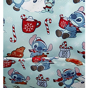 Loungefly Disney Stitch Holiday Glitter Crossbody Bag