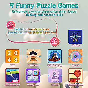 Kids Smart Watch,Birthday Gift for Girl Boy,Dual Camera Large Storage for MP3 Music Video Fun Games,HD Touchscreen Learning Educational Sports Digital Wristwatch wepfum Toddler Toy for kid Age 3-12 yr