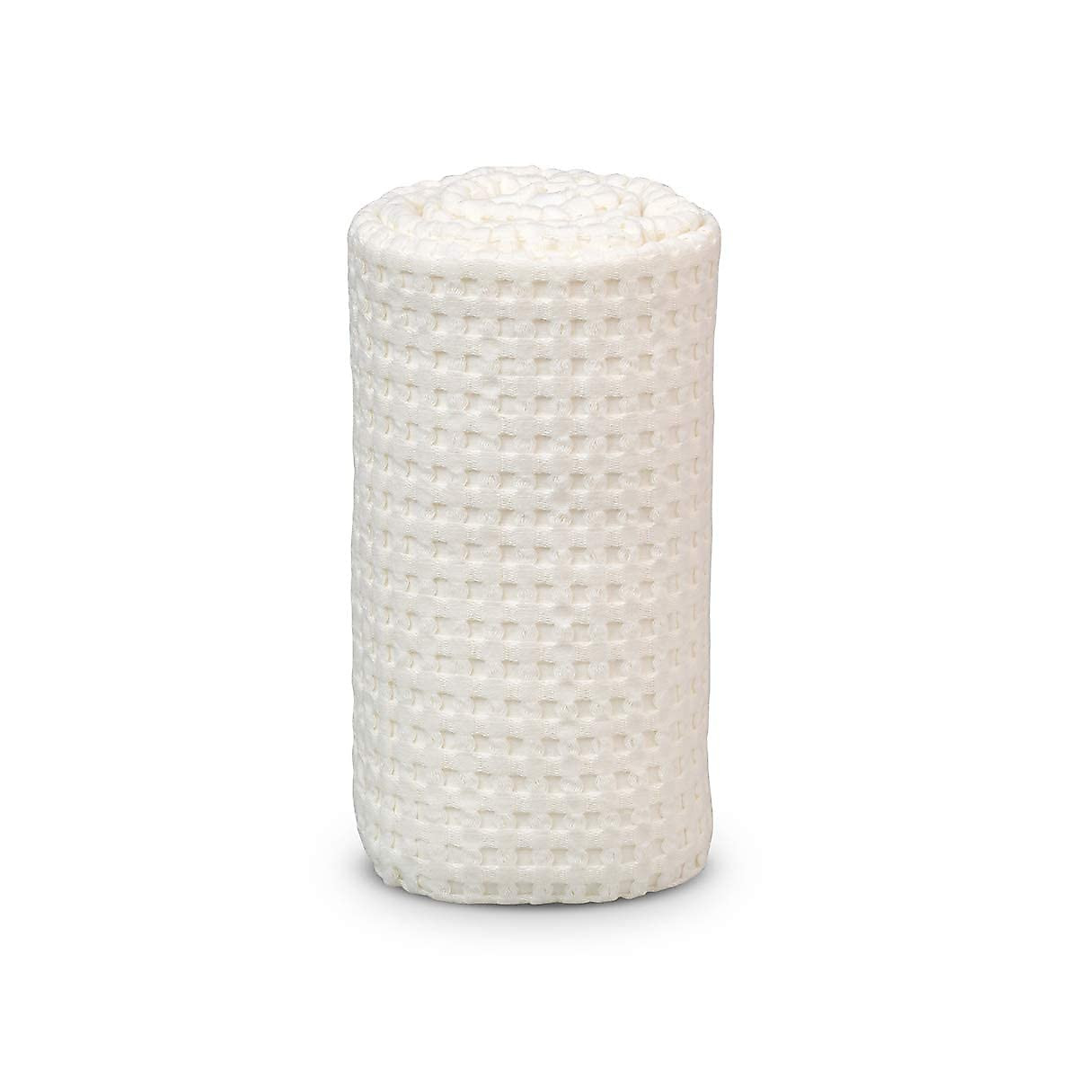 lulujo Soft Cotton Baby Blanket, Waffle Weave (Vanilla)