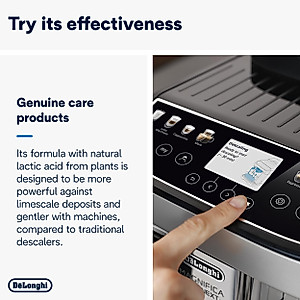 De'Longhi EcoDecalk Descaler, Eco-Friendly Universal Descaling Solution for Coffee & Espresso Machines, 2-Pack (1 use per pack)