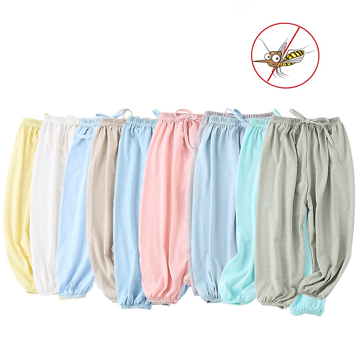 Bouclede Baby Boys Long Bloomers 2 Pack Soft Cotton Harem Pants 12M-7T (US, Age, 3 Years, 4 Years, Grey-Greyblue)