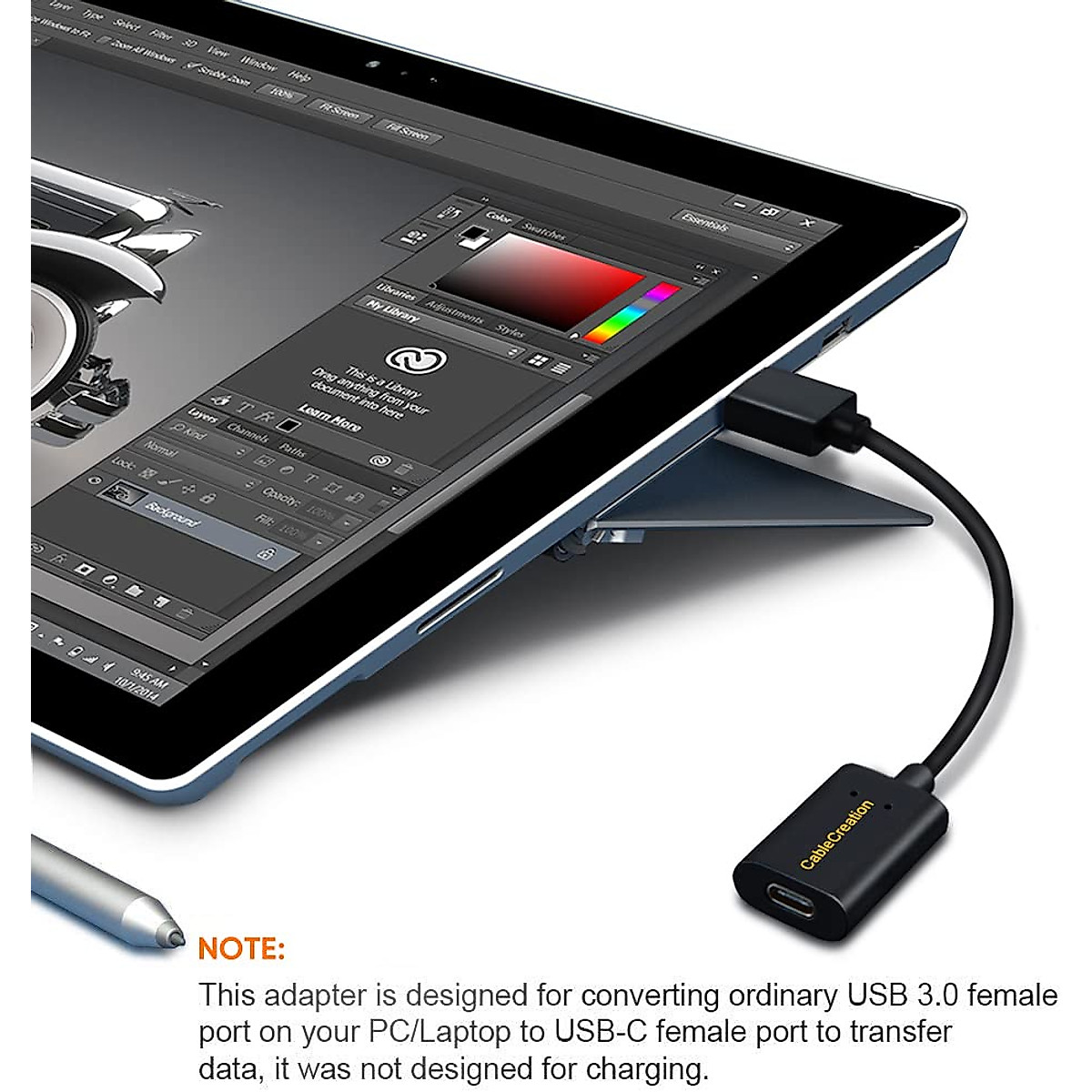CableCreation USB 3.1 USB C Female to USB Male Adapter 5Gbps USB to USB C Adapter, USB A to USB C Adapter Female USB C Adapter for Laptops Logitech StreamCam, etc