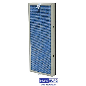 PUREBURG MS18 True HEPA Replacement Filter Set Compatible with Membrane Solutions MS18 Air Purifier, H13 4-Stage Filtration Activated Carbon Air Clean Dust VOCs Odor,2-Pack