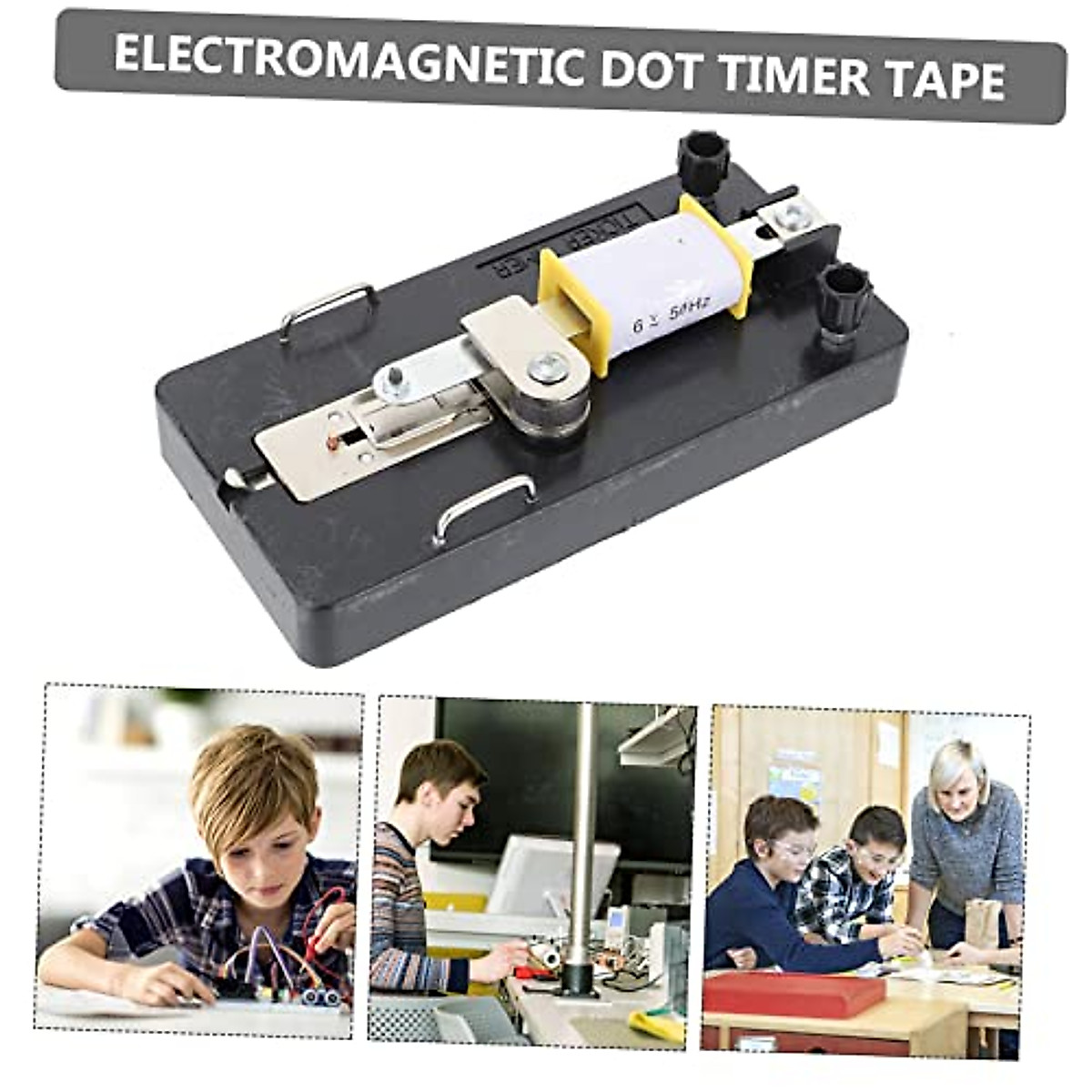 ULTECHNOVO 3 Sets dot Timer Electro Magnets kit bood Tape Physics timers Tool Bag Physics lab Supplies Toolkit Teaching Instruments Brain Toys Electromagnet kit Puzzle Turntable Student Metal