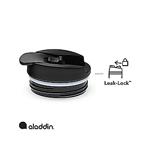 Aladdin Barista Java Thermavac Leak-Lock Stainless Steel Thermos Travel Mug for Hot Drinks 0.47L Navy Blue – Keeps Hot for 4 Hours - BPA-Free Reusable Coffee Cups - Leakproof - Dishwasher Safe