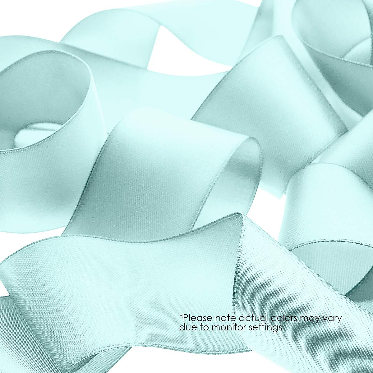 Knitial Satin Wine Color Ribbon 1-1/2 inch x 50 Yards Double Face for Gift Wrapping and Crafts