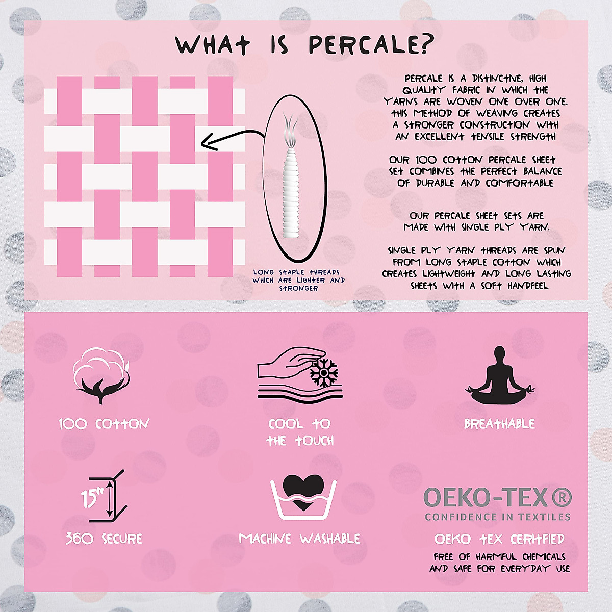 Betsey Johnson- Twin Sheet Set, Cotton Percale Bedding Set, Crisp & Cool, Lightweight & Breathable (Baby Buds Pink, Twin)