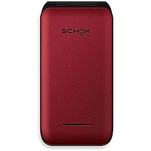 Schok Classic Flip Unlocked GSM/Verizon Phone - (Exchangeable Covers: Blue/Red)