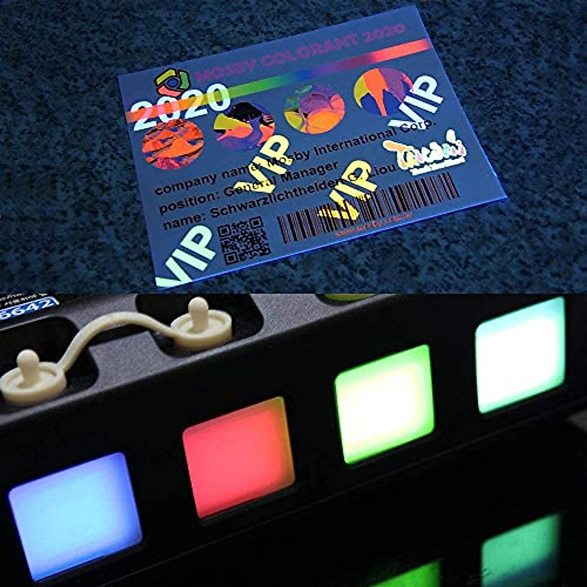 Invisible UV Black Light Ink for Inkjet Printers, Fluorescent Invisible UV Ink Visible only at Black Light (White, 100 ml)