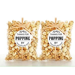 120PCS Ready to Pop Stickers, Baby Shower Favour Stickers, Thanks for Popping by Stickers, Baby Shower Stickers，1.6 Inch Diameter Round Design