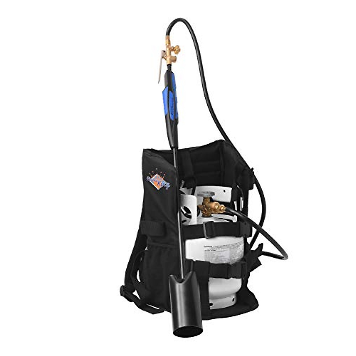 Flame King YSNBKPK Backpack for 11LB or 5lb Propane Tank, Black