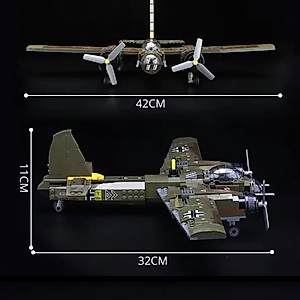 General Jim's WW2 Military Iron Empire Building Blocks Air Bomber JU88 - World War 2 Aircraft Fighter Plane Brick Building Set