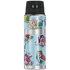 My Little Pony Tv Pony Comic THERMOS STAINLESS KING Stainless Steel Drink Bottle, Vacuum insulated & Double Wall, 24oz