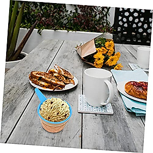 Healeved 20 Sets ice cream cup Ice Cream Sundae cup plastic ice cream dishes treat cups reusable dessert bowls plastic disposable cups Ice Cream Storage Bowls pp one body child