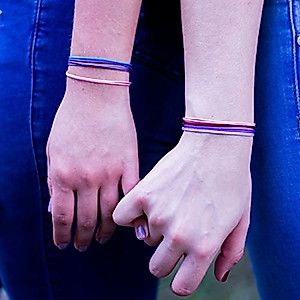 Purple cord Bracelet for Men or Women Adult Unisex - Purple Ribbon Alzheimer domestic violence awareness lupus Crohn's disease Awareness Jewelry - Adjustable - Surfer