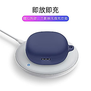 2 Pack DAYJOY Soft Rubber Silicone Protective Case Cover Compatible with Anker Soundcore Life P3 Earphone, Protective Skin Sleeve with Key Chain for Soundcore Life P3 (Sky Blue+Green)