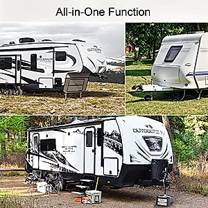 Rophor Trailer Jack Block, New Version RV Camper Blocks for Travel Trailer 5th Wheels and More, Up to 15,000 lbs, Use for Any Tongue Jack, Post, Foot, 5th Hydraulic Jack or Scissor Stabilizer