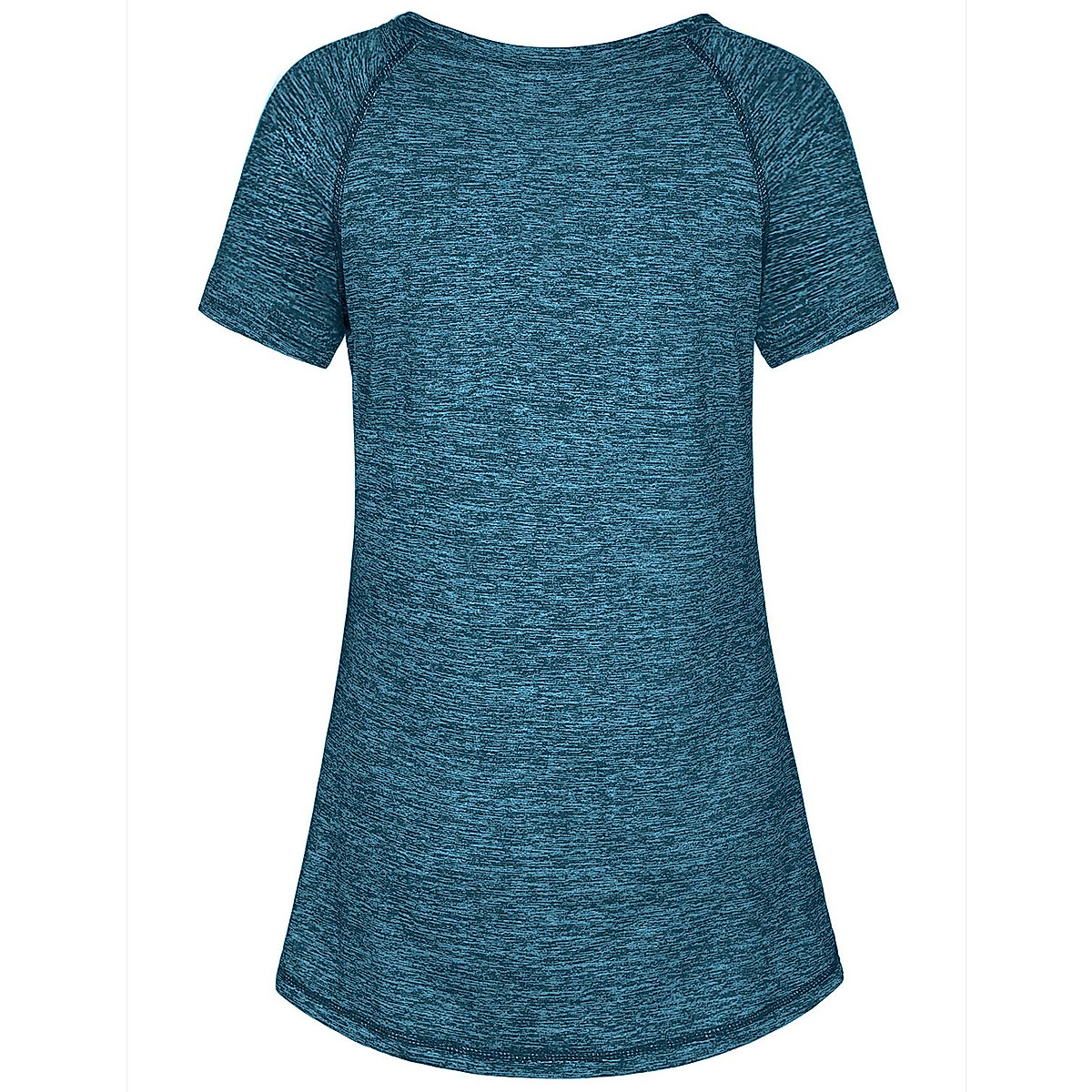 Kimmery Plus Size Tops for Women Workout Tops for Women Casual Summer Tops for Women 2024 Plus Size Top Ocean Blue Shirts 3XL