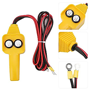 Winch Wired Remote Control, Yellow Plastic Winch Controller 1.3m/4.3ft Cable Push Button Style Temperature Resistant for Capstan 1500lbs‑5000lbs