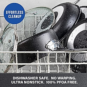 Granitestone Nonstick Frying Pan Set, 9.5 Inch & 5.5 Inch, Aluminum, Diamond Coated, Oven/Dishwasher Safe, Healthy & Non Toxic