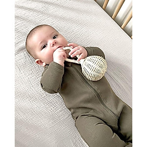 Muslin Crib Sheets, 100% Cotton Baby Crib Sheets for Standard Crib Mattress & Toddler Bed Mattress (52"x 28"), Ultra Soft & Breathable Baby Sheets, 2 Pack