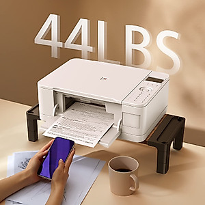 HUANUO Monitor Stand Riser, Adjustable Laptop Stand Riser, Height Adjustable Monitor Stand for Laptops, Computers, Printers, iMac, PC, Desktop Ergonomic Monitor Riser for Home & Office, HNMS03V