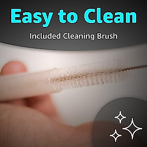 Jmoe USA Straws for Owala 14oz Flip Kids Water Bottles | Replacement Plastic Straw Accessories | Designed for Owala 14 oz Kid Flip Bottle | 6-Pack Includes Cleaning Brush | Food Grade & BPA Free