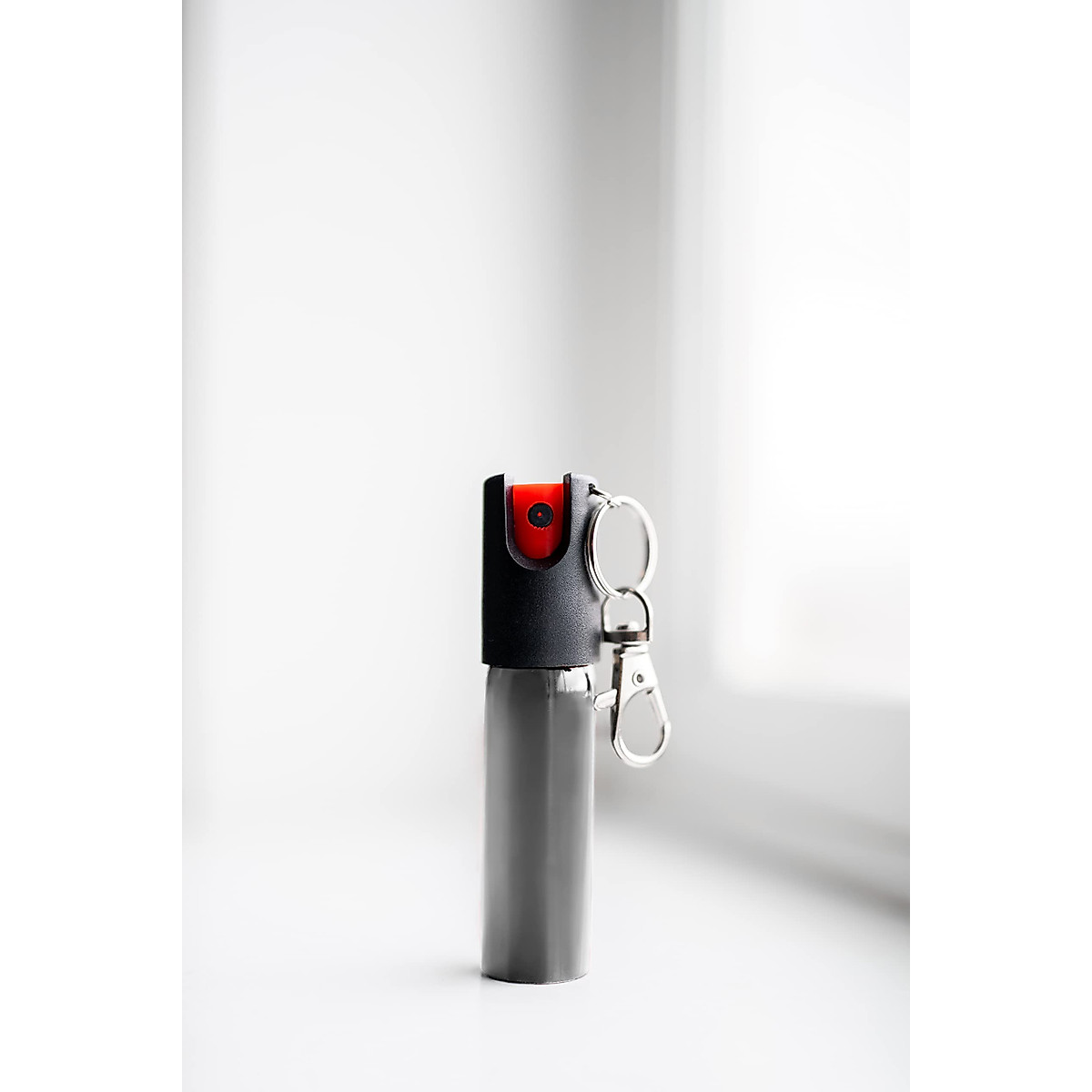 ARMADILLO DEFENSE Gray Pepper Spray and Personal Alarm Key Chain Bundle (2 Pack) for Protection and Self Defense, Safeguard for Women and Men, Tear Gas and Panic Button