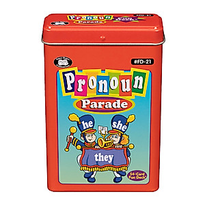Super Duper Publications | Pronoun Parade Flash Cards | Grammar and Reading Skills Fun Deck | Educational Learning Materials for Children