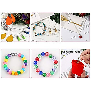 PP OPOUNT 2035 PCS Jewelry Making Supplies, Jewelry Making Kit with Jewelry Beads, Charms, Findings, Jewelry Pliers, Beading Wire for Necklace Bracelet, Earrings Making and Repairing