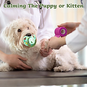 3-Pack Silicone Pet Pacifiers for Small Dogs and Puppies, Calming Chew Toys to Soothe Your Pet's Anxiety - Cat and Dog Calming Pacifiers.