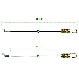 DEHOMKUS 946-04230 2Pcs Clutch Drive Cable for MTD Craftsman Cub Cadet Troy-Bilt Snowblower 946-04230B 746-04230 746-04230A 746-04230B 946-04230A - 2Pack Traction Control Cable SnowThrower