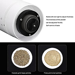 Electric Coffee Bean Grinder USB Charging USB Charging for Home Kitchen Cordless Portable Small Coffee Bean Grinder For Grain Herb Spice 110V(White)