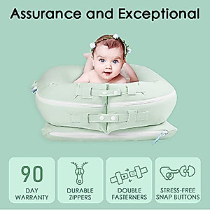 Organic Replacement Cover with Waterproof Pad | Premium Quality Spare Cover Certified Organic Cotton | Protects Against leaks | [Fits Dockatot Deluxe + Docks] (Cover Only) (Pistacho Green)