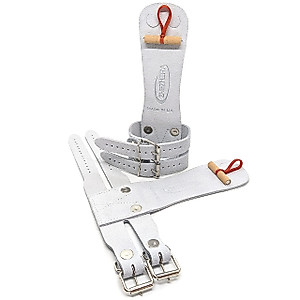 ZHEZHERA Authentic Dowel Gymnastics Grips for Girls (Double Buckle - Sold in Pairs) | Hand Guards | Palm Grips for Uneven Bars (1 | Small)