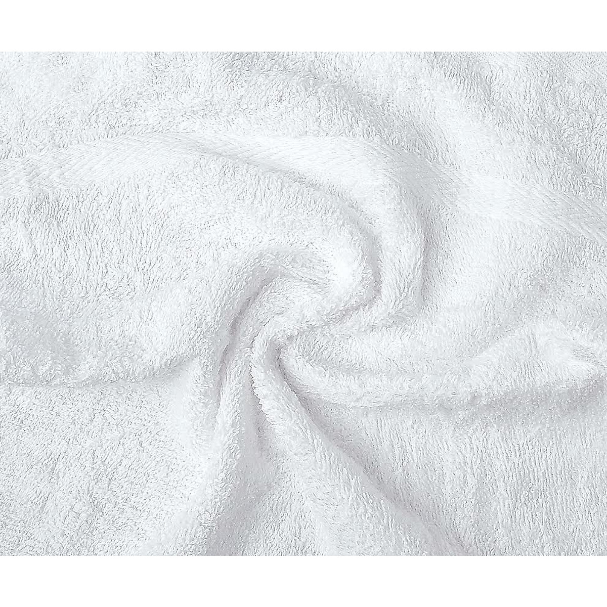 Avalon Towels Cotton Washcloths – (Pack of 24) Size 12x12 Inches Premium Ring Spun Cotton, Super Absorbent Soft Face Towels, Gym Towels, Hotel Spa Quality, Reusable Multipurpose Towels (White)