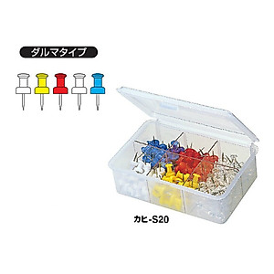 Kokuyokahi-S20 plastic thumbtack Dharma 5 color set (japan import)