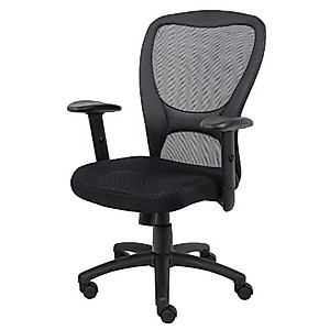Boss Office Products Budget Mesh Task Chair in Black