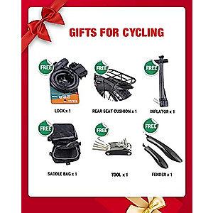 ride66 Electric Bike Folding Bicycle 1000W Powerful Motor 26 Inch Fat Tire Fork and Central Suspension 21 Speed Dual Battery Hydraulic Disc Brake for Adults