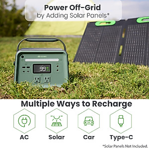 Yoshino B330 SST True Solid-State Portable Power Station 241Wh, Solar Optional Generator, Recharges from 0 to 80% in 2 hours for Emergency, Recreation, Outdoor, Camping