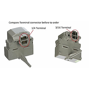 EQUIPMENT DOCTOR US CK910010004 fits Embraco Compressor Start Relay + Capacitor (Terminal 1/4", Gray)