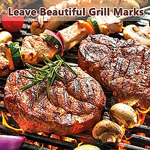 QuliMetal 7637 17.5" Cast Iron Cooking Grates for Weber Spirit 200 and Spirit II 200 Series Gas Grills, Spirit E210/S210/E220/S220 (2013-Newer) with Front Control Knobs