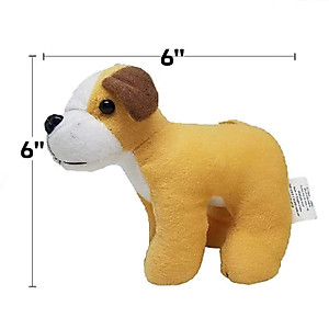BULK 24 Plush Puppy Dog Stuffed Dog Animal Toys | Variety Pack Made of Soft Plush ● Great as a Party Favor, Gift, or Companion ● Pretend Play for Kids ● Dozen Puppy Assortment (24 Pack)