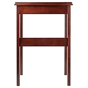 Winsome Ronald High Desk, Walnut, 27.95x21.73x41.89