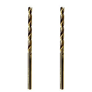 MAXTOOL No.7 2pcs Identical Jobber Length Drills 0.201" HSS M35 Cobalt Twist Drill Bits Wire Gauge Gage Numbered Straight Shank Drills; JBN35G10R07P2